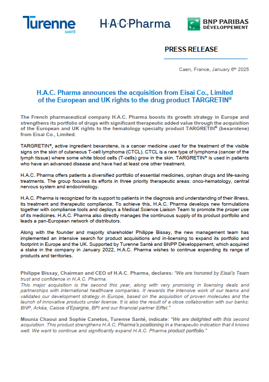 News - H.A.C. Pharma